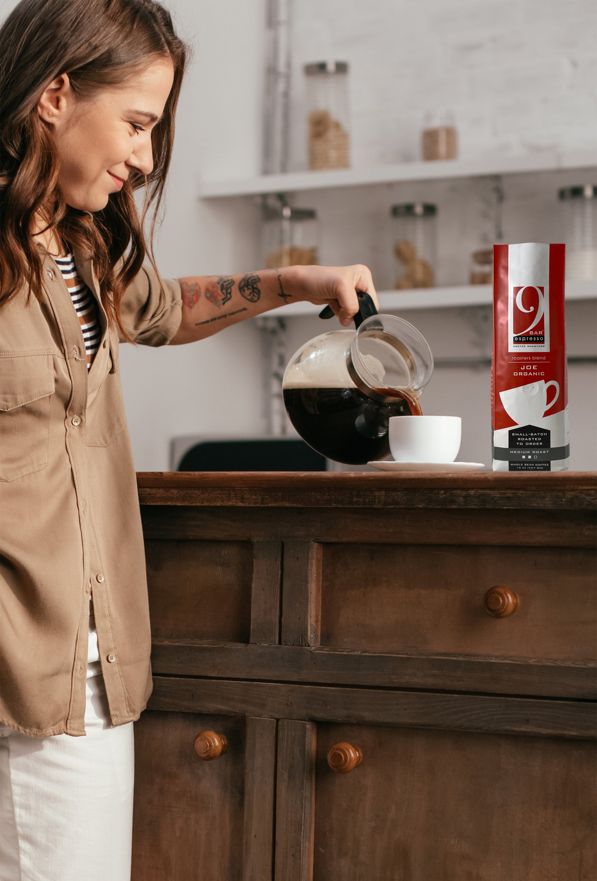 Organic Roasters Blend Coffee - Medium Roast - Joe - 9 Bar Espresso | 9 ...